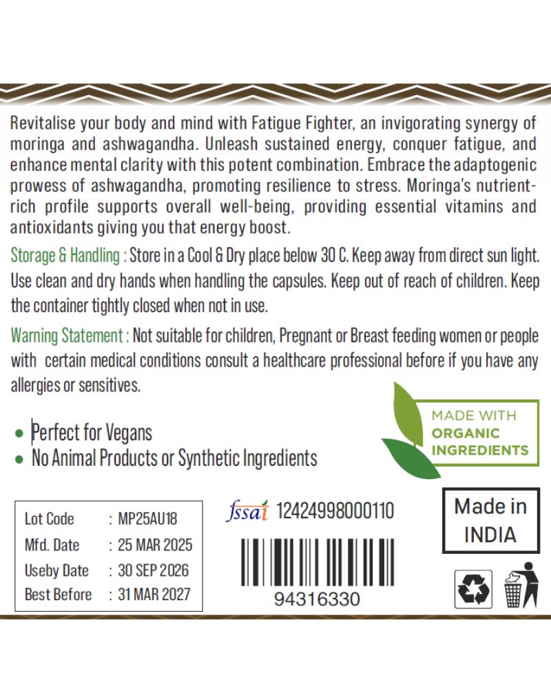 Fatigue Fighter - A Moringa & Ashwagandha Super Blend – The Moringa Shop